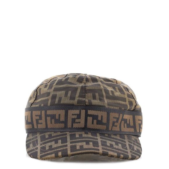 Fendi | Accessories | Fendi Logo Baseball Cap Zucca Canvas Small Brown ...
